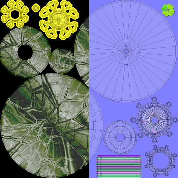 3D model Round table low poly glass and metal VR / AR / low-poly | CGTrader