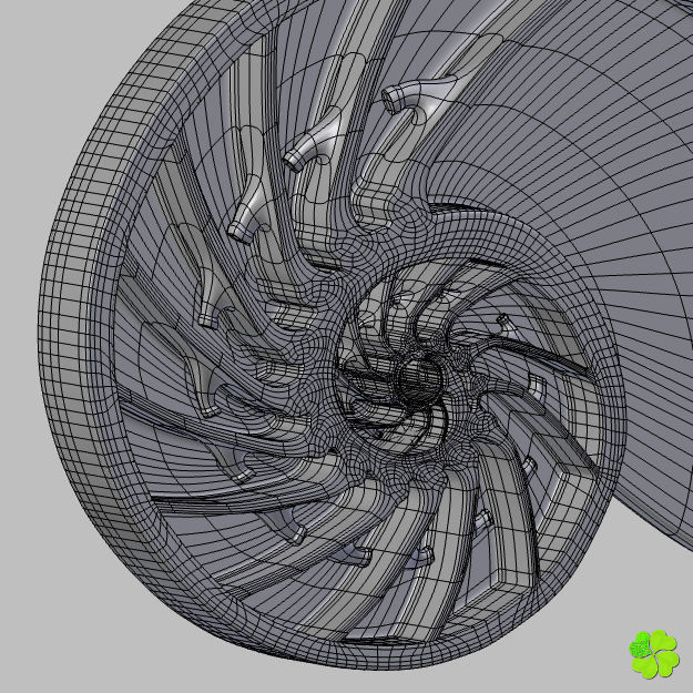 3D model Nautilus shell metal sculpture low poly VR / AR / low-poly ...