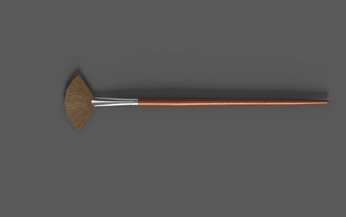 3D model Paintbrush Wide VR / AR / low-poly | CGTrader