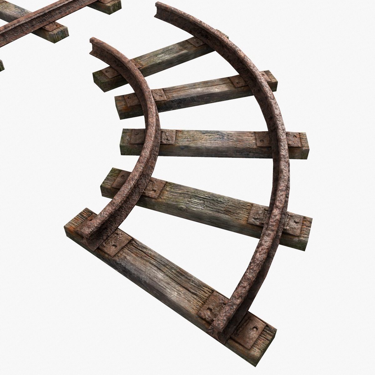 3D model rails for mine VR / AR / low-poly | CGTrader