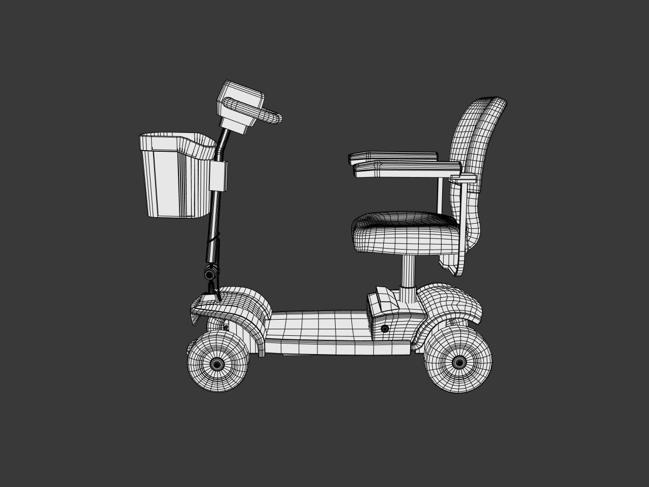 Mobility Scooter - Variant A 3D model | CGTrader