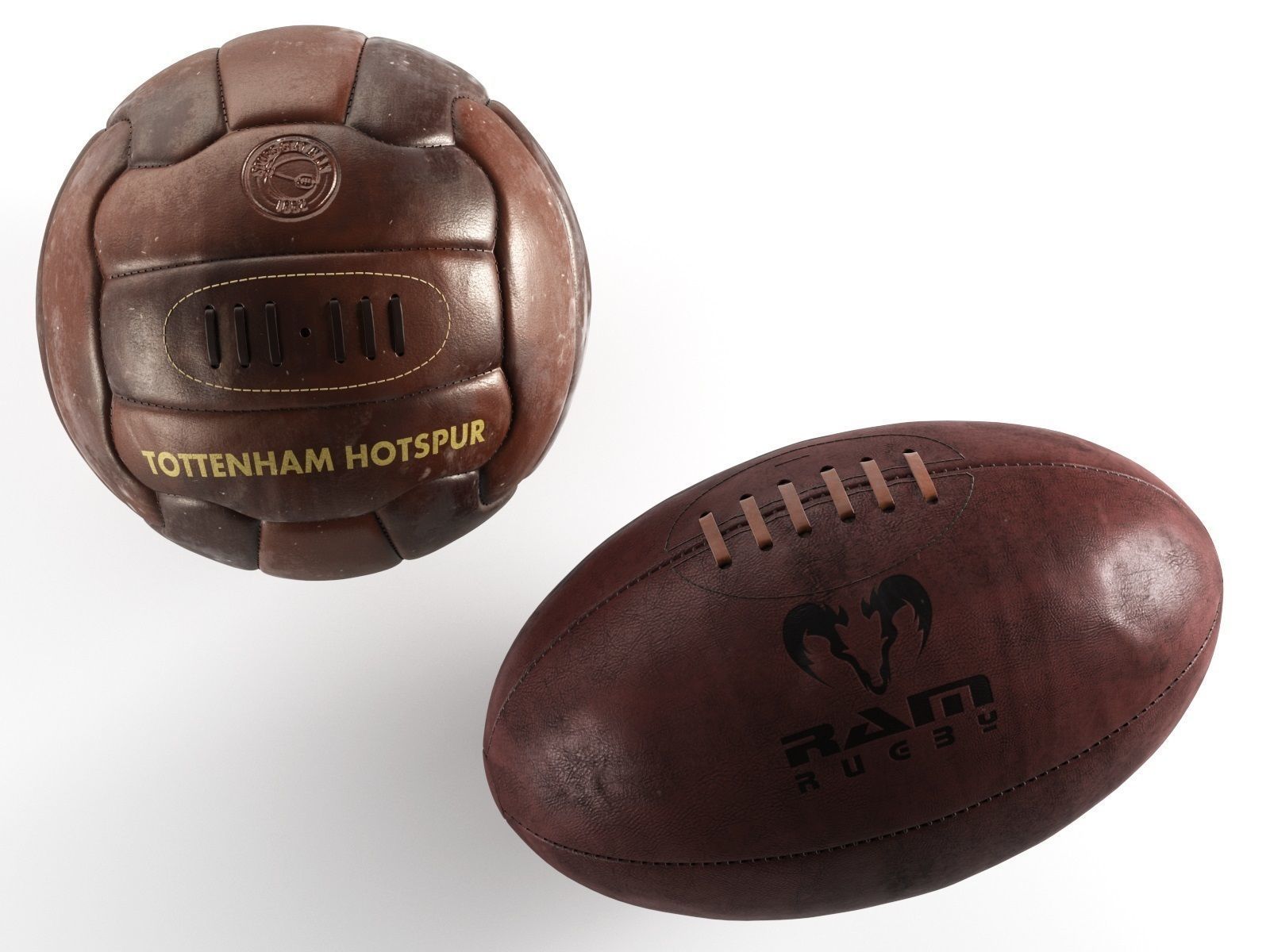 Football and Rugby Ball 3D model | CGTrader