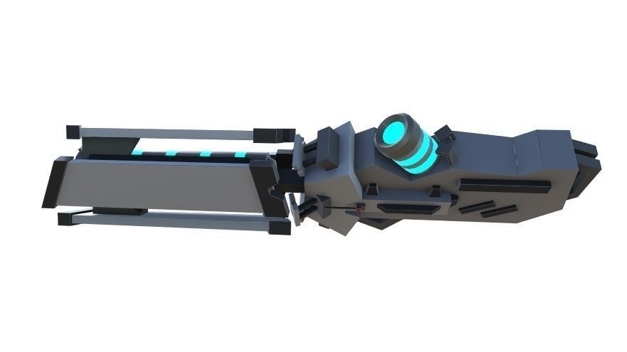 3D model Lightning Gun Sci-Fi Weapon VR / AR / low-poly | CGTrader