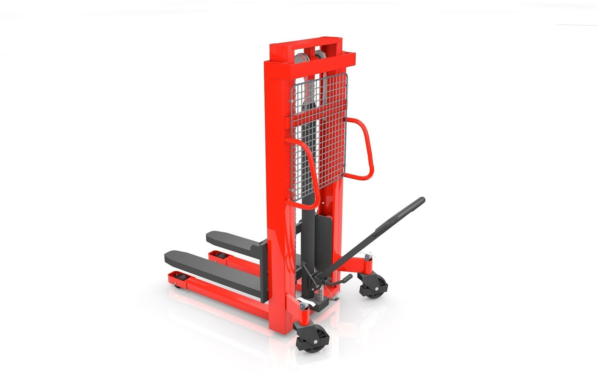 Pallet Jack Stacker 3D model animated rigged | CGTrader