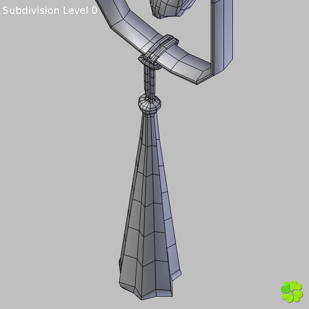 3D model Hand fan lace multicolor low poly VR / AR / low-poly | CGTrader