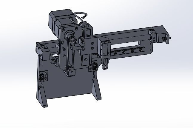 Motor and cylinder dual drive mechanism device 3D model | CGTrader