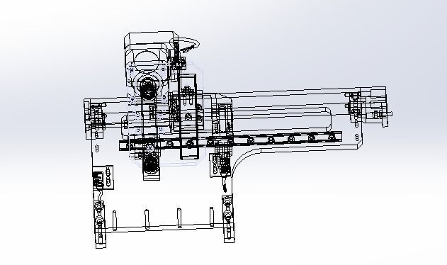 Motor and cylinder dual drive mechanism device 3D model | CGTrader