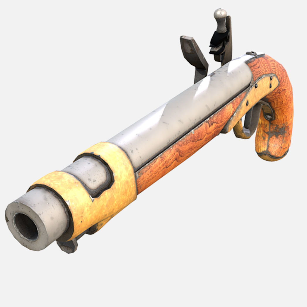 3D model Collection of Low Poly PBR Ready Muskets and Rifles VR / AR ...