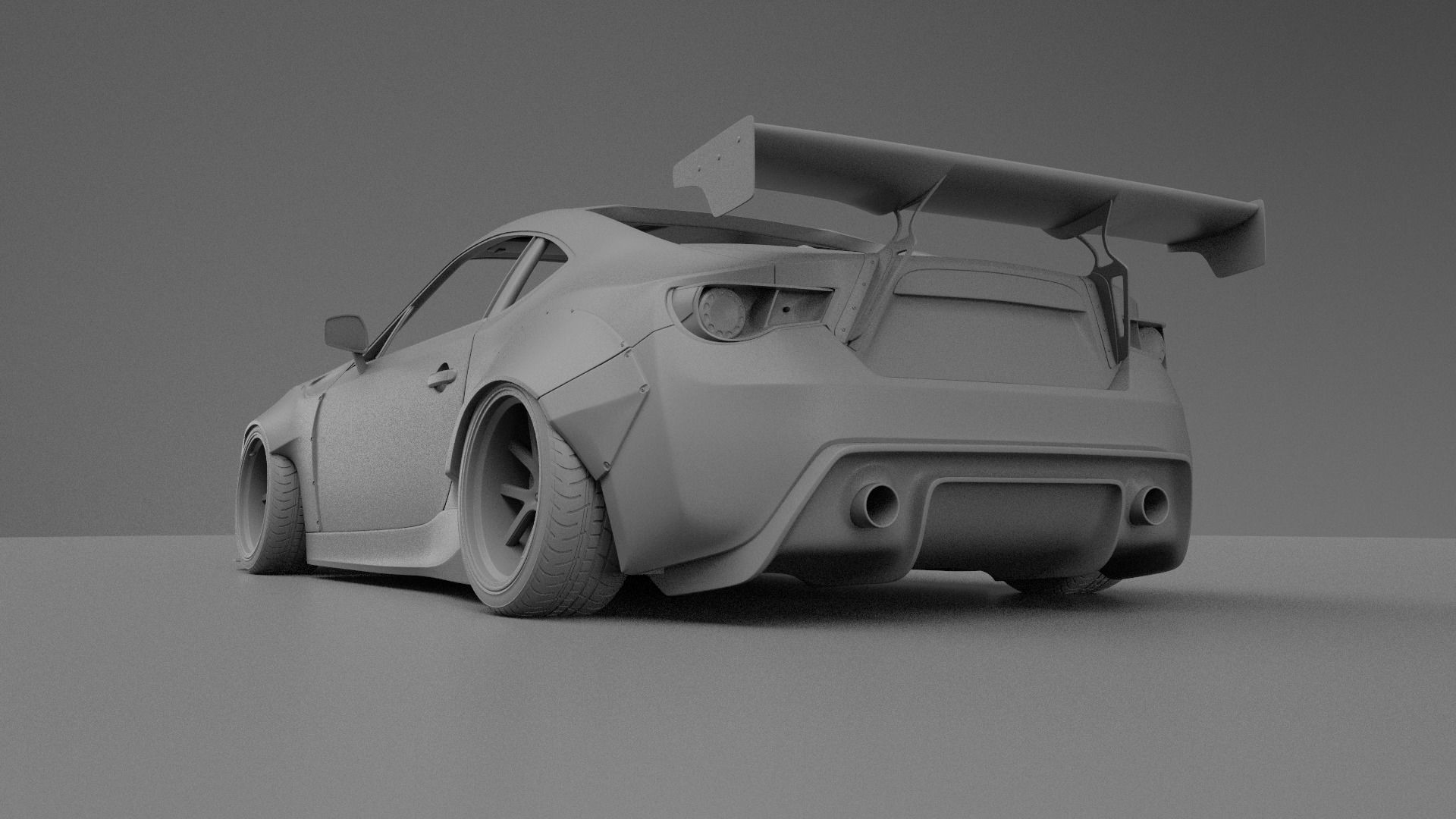 subaru BRZ rocket bunny 3D model | CGTrader