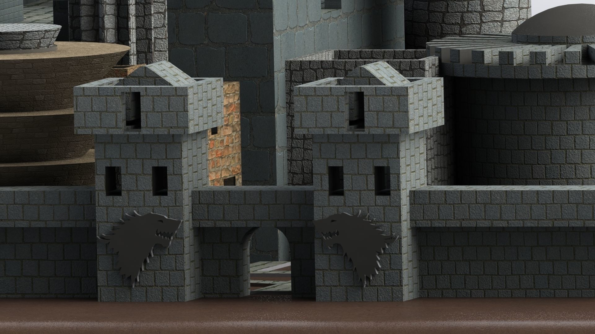 3D model 3D PRINT Winterfell House of Stark Game of Thrones Castle ...