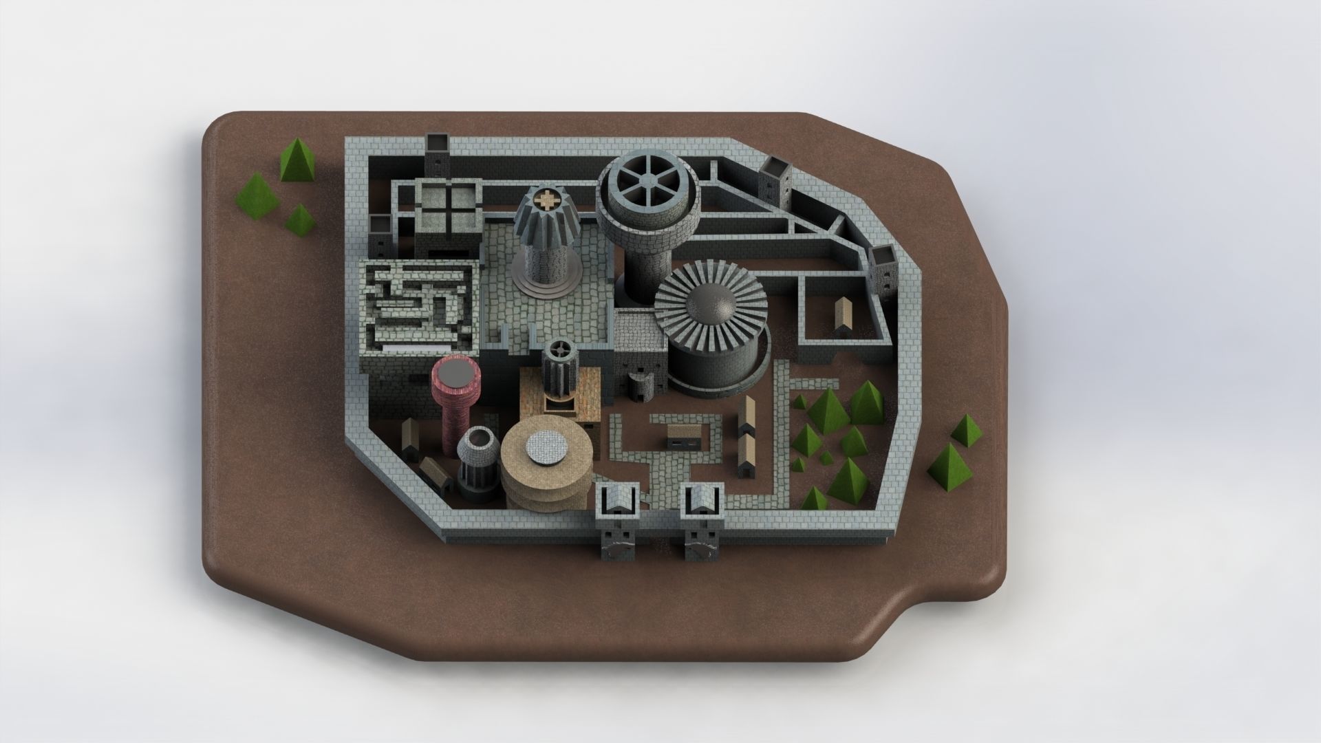 3D model 3D PRINT Winterfell House of Stark Game of Thrones Castle ...