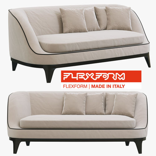 Flexform Dragonfly sofa 3D model | CGTrader