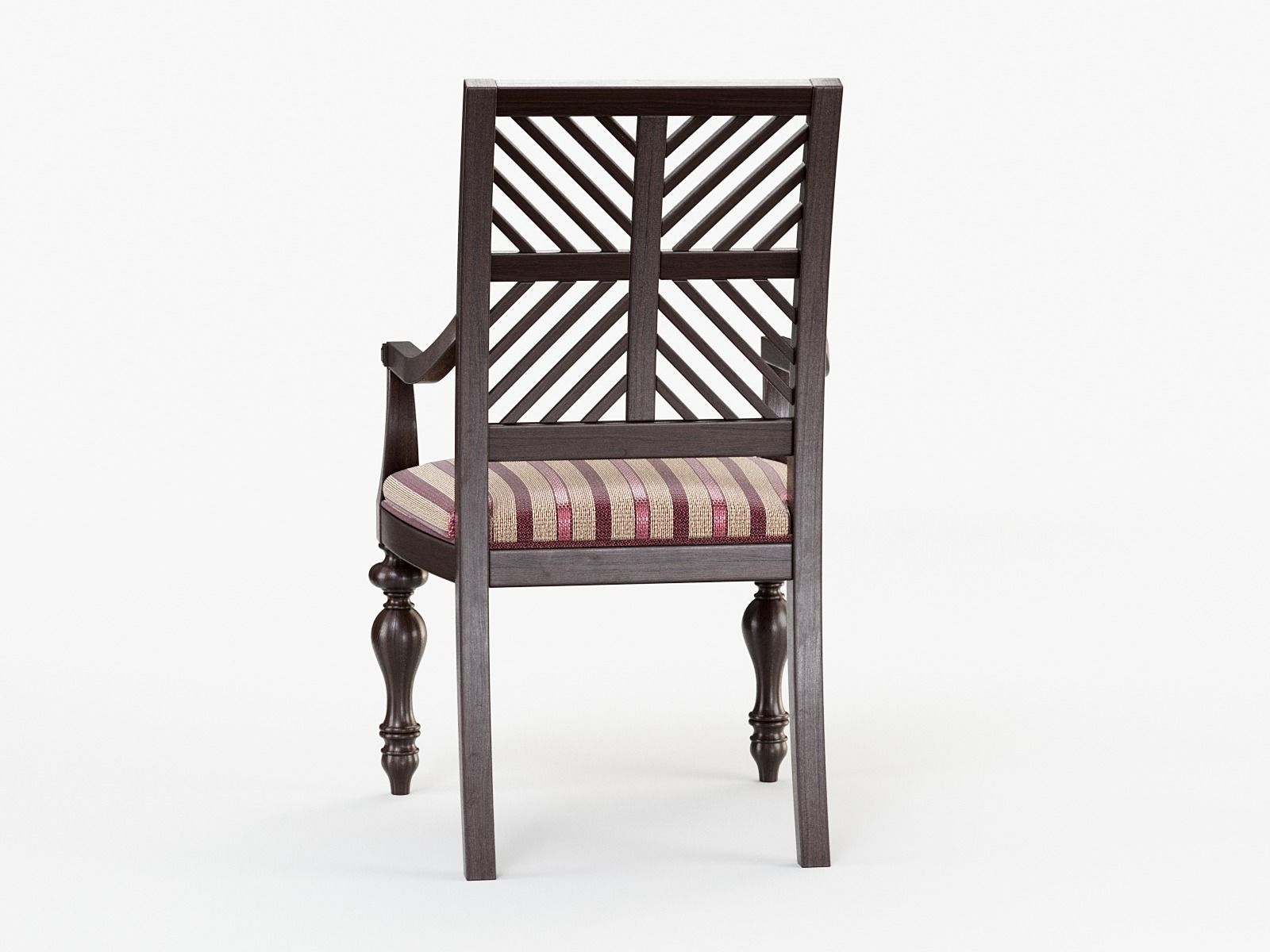 Pattern Back Arm Chair 3D model | CGTrader