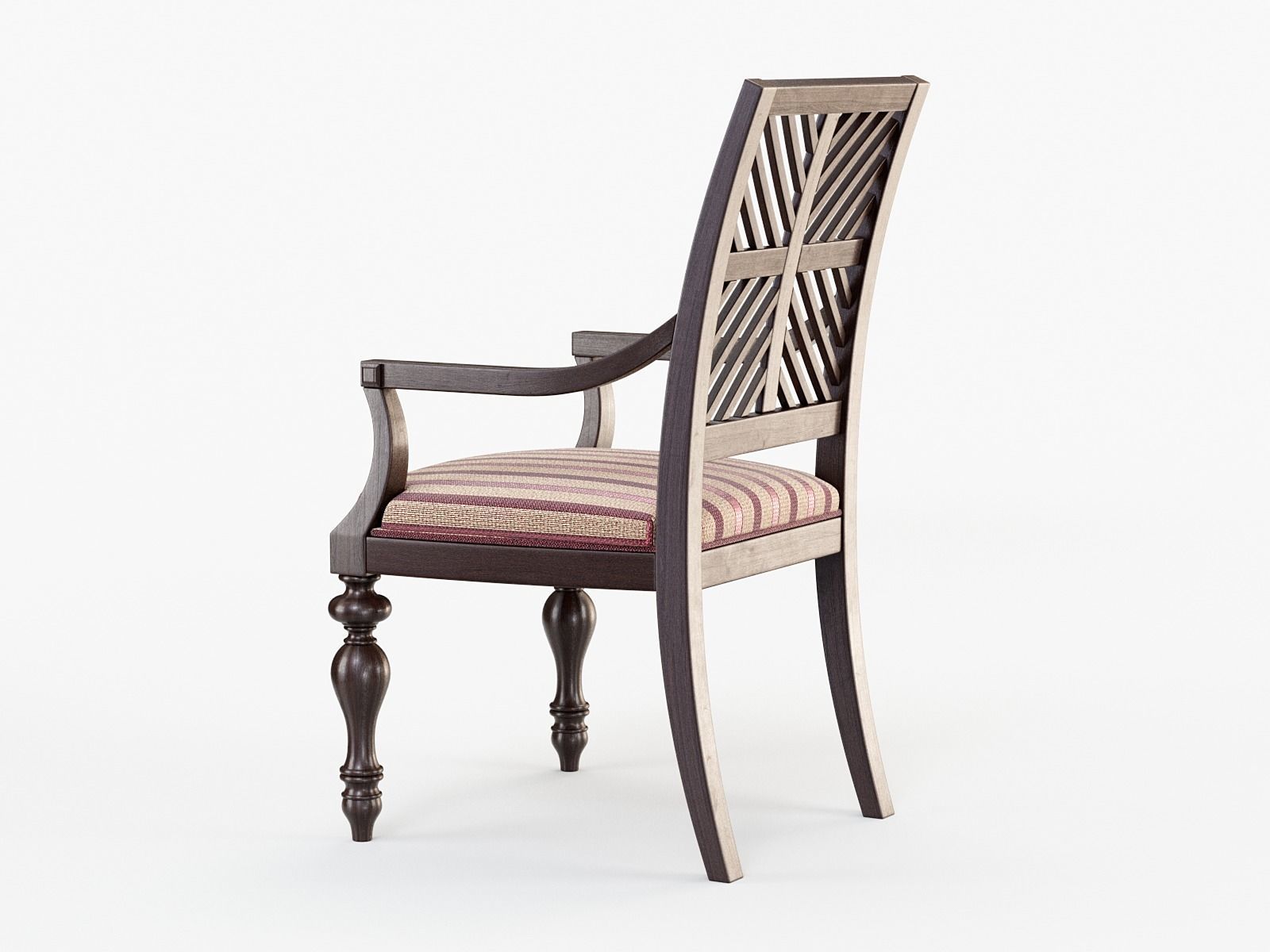 Pattern Back Arm Chair 3D model | CGTrader