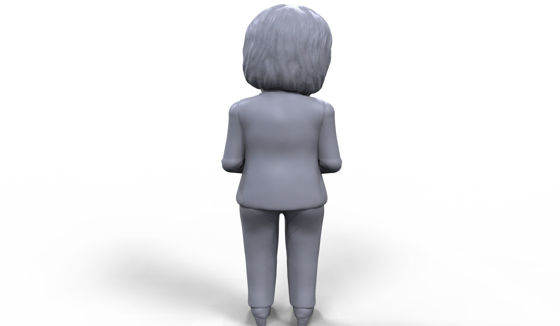 Angela Merkel stylized high quality 3D printable miniature 3D model 3D ...