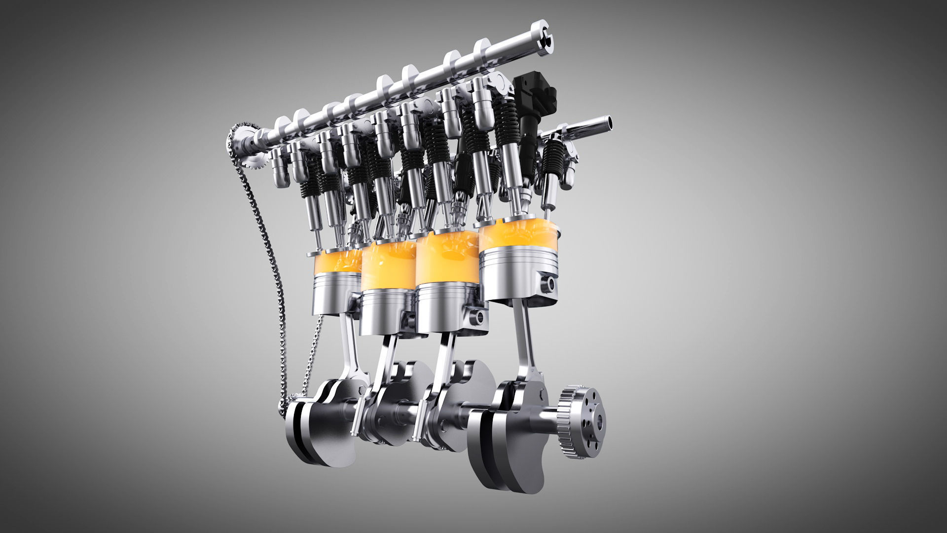 Engine Animated 3D model animated | CGTrader