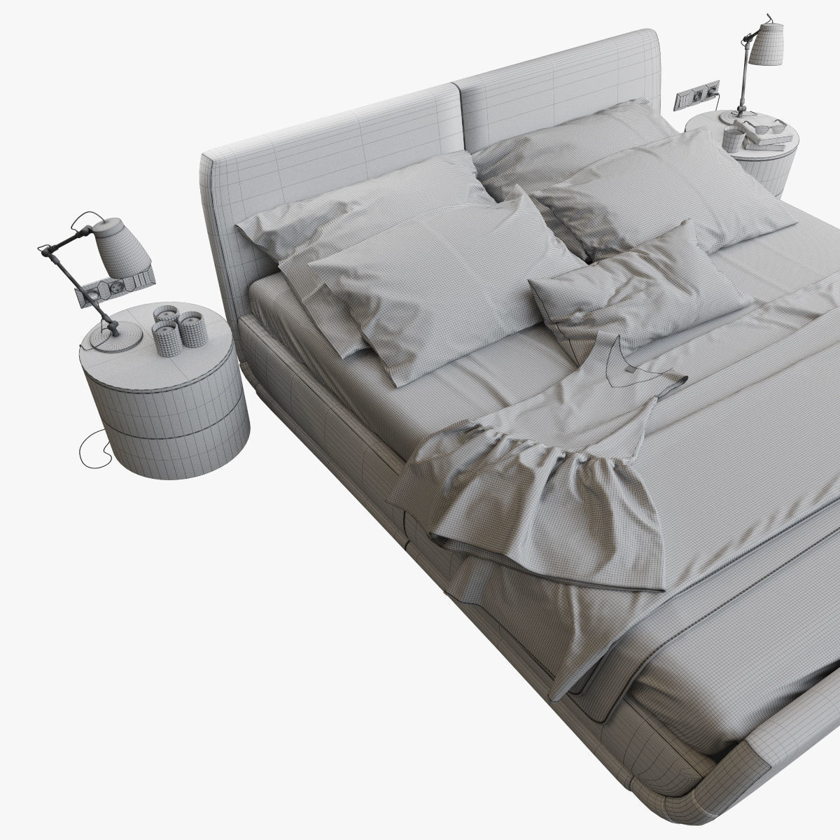CACCARO DODO Bed 3D model | CGTrader