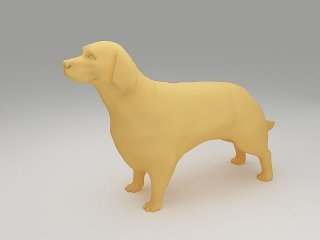 Golden Retriever 3D Model 3D printable STL - CGTrader.com