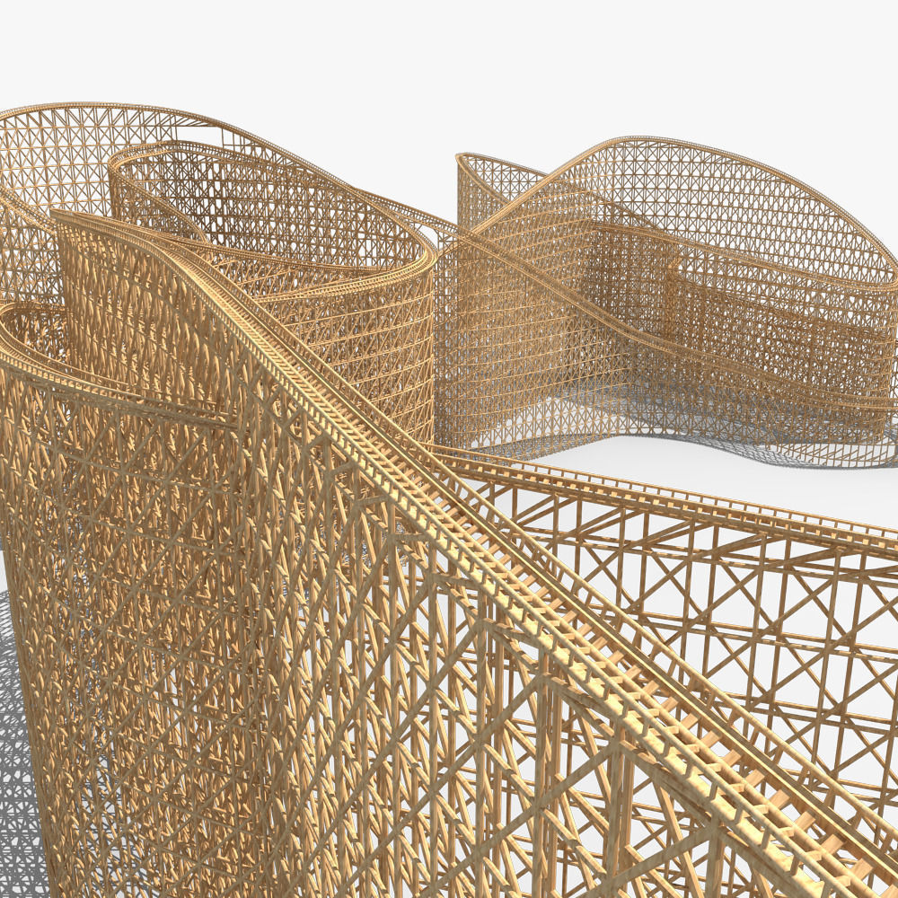 Roller Coaster 03 3D model | CGTrader
