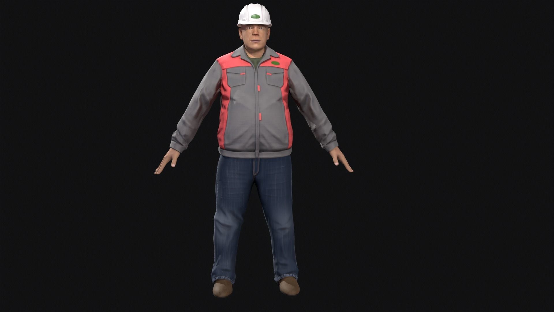 3D model Factory worker low poly VR / AR / low-poly | CGTrader