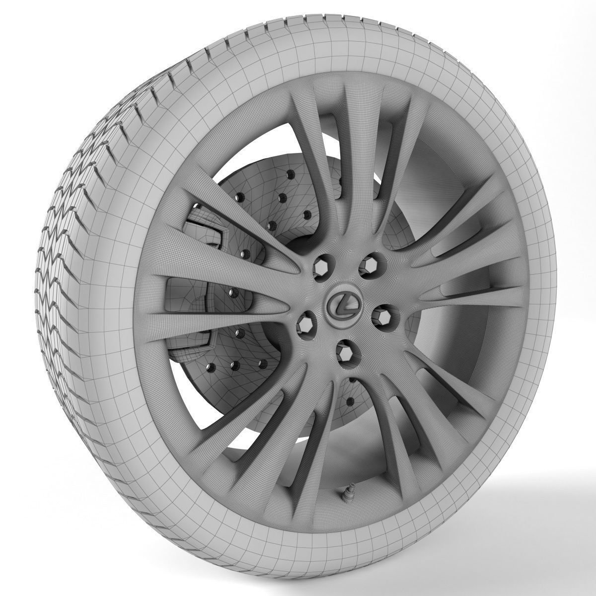 Lexus RX 450h Wheel 3D model | CGTrader