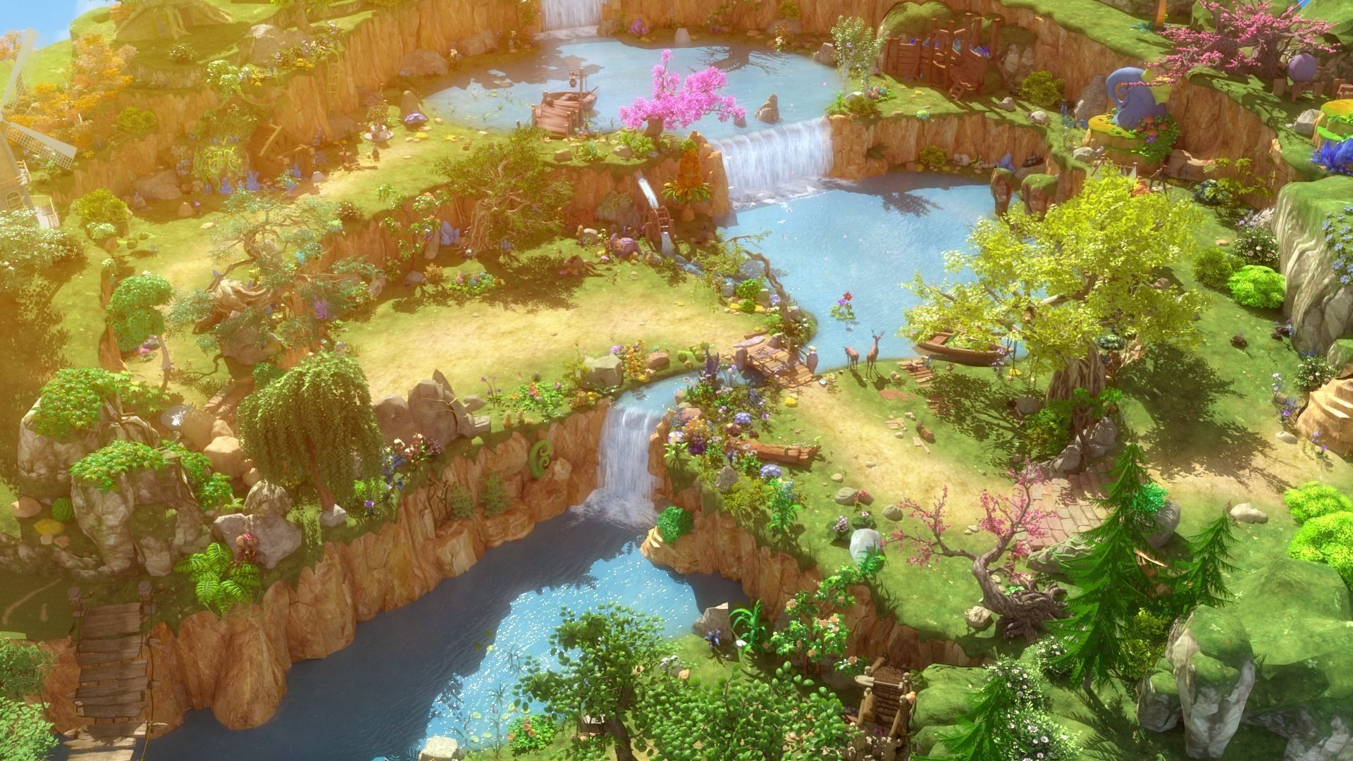 Cartoon Cliff Scene 3D model | CGTrader