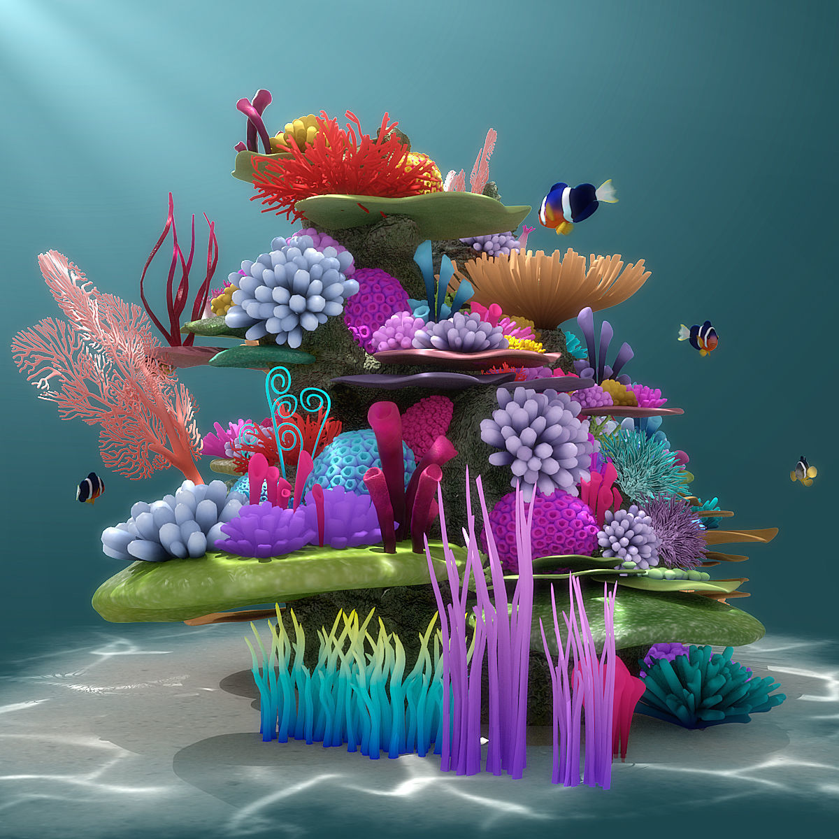 Coral Reef 3D model | CGTrader