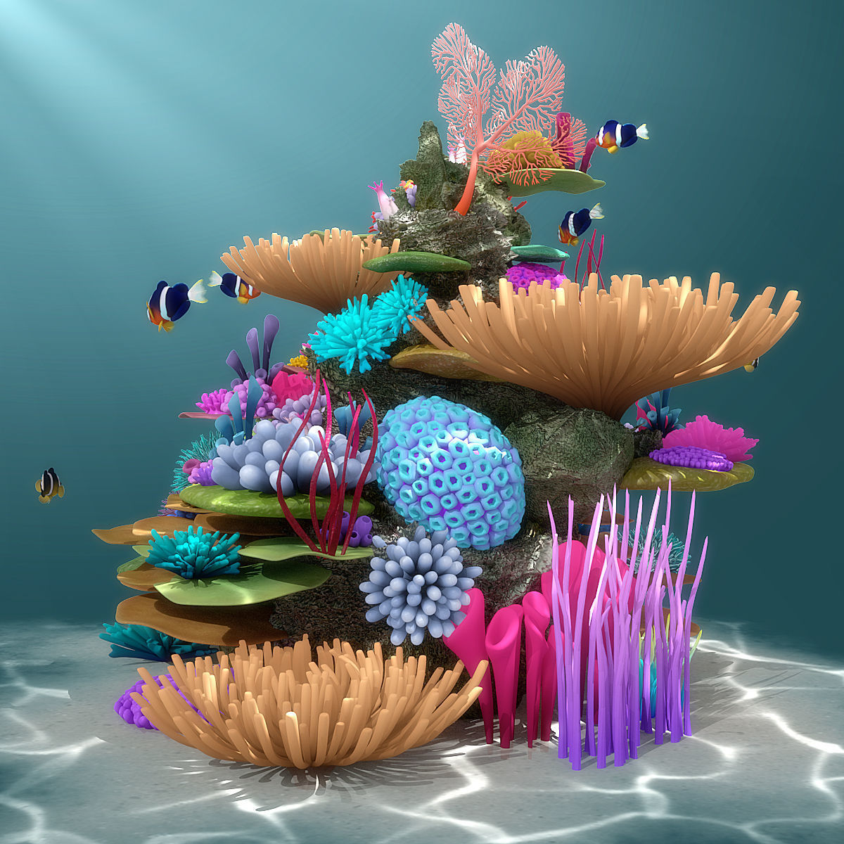 Coral Reef 3D model | CGTrader