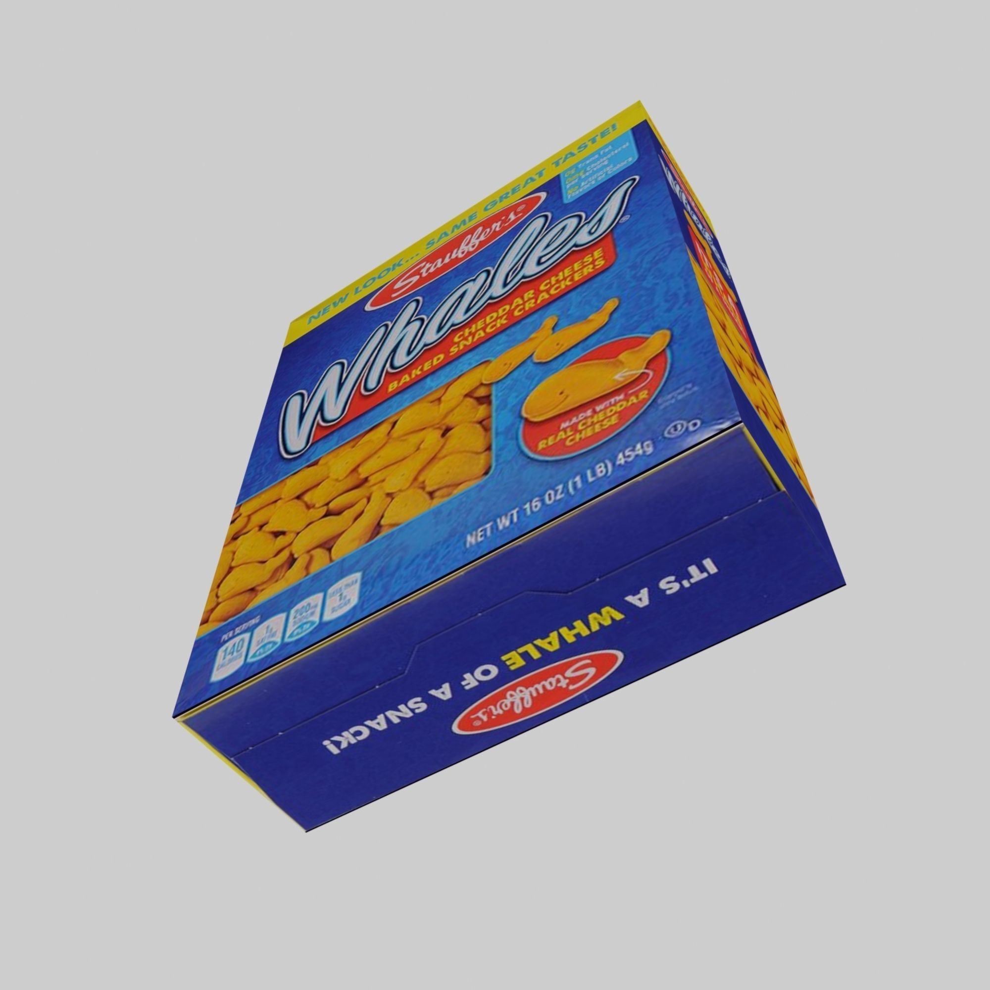 3D model Stauffers Whales Baked Snack Crackers VR / AR / low-poly ...