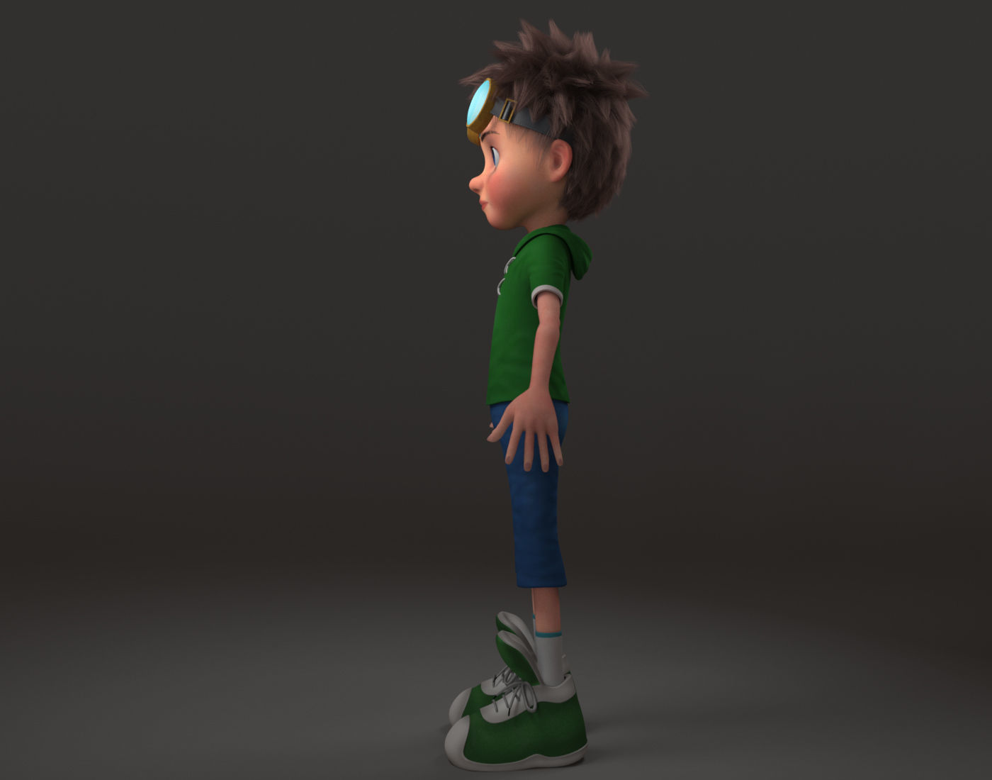 Cartoon Boy Rigged 3D model rigged | CGTrader