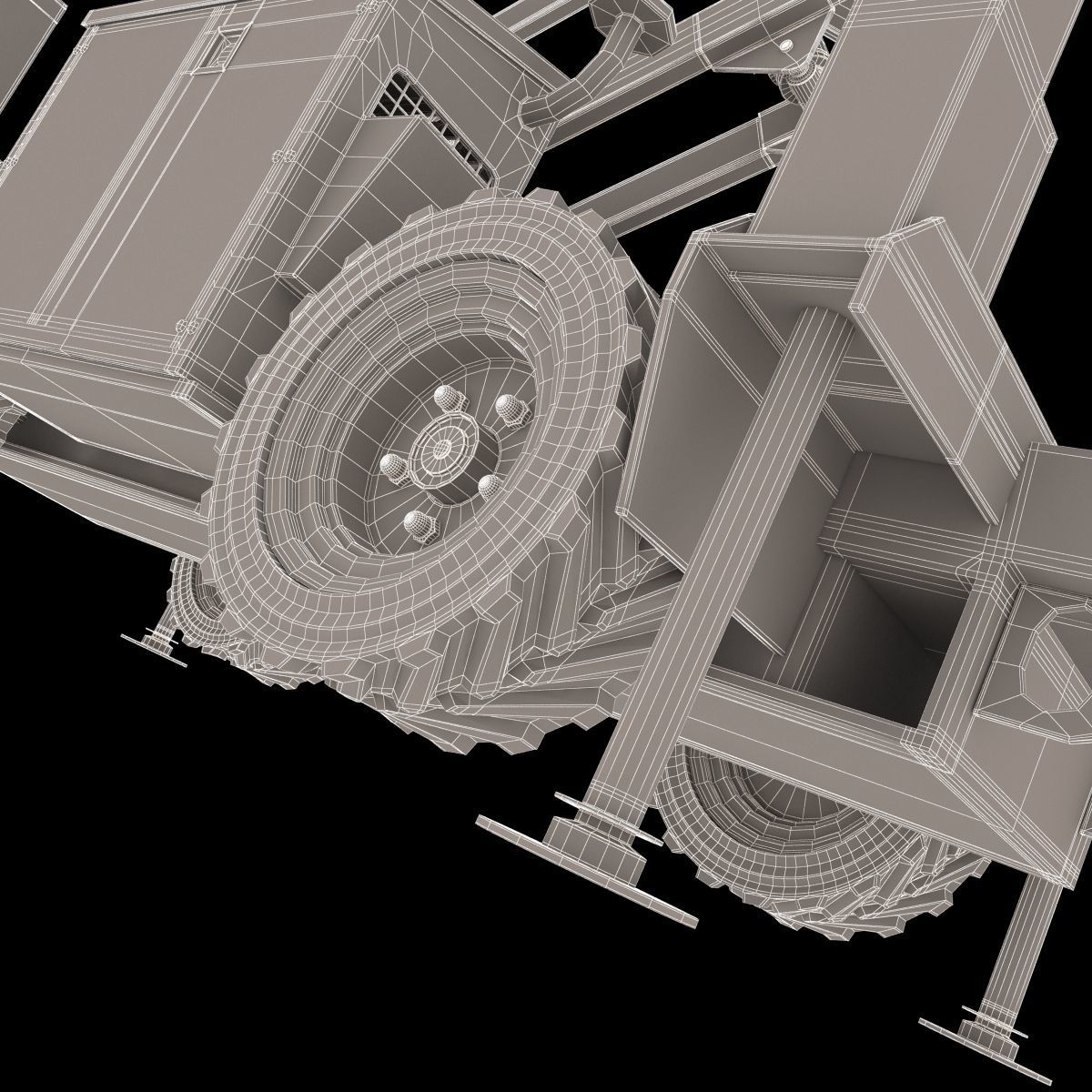 Engine Powered Scissor Lift 3D model | CGTrader