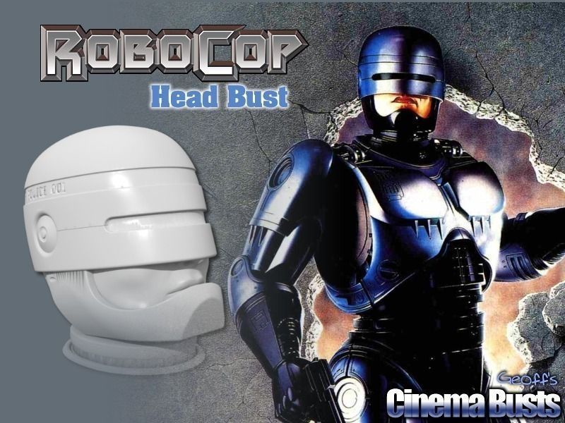 Robocop Head Bust Full and Split free 3D Model 3D printable STL ...