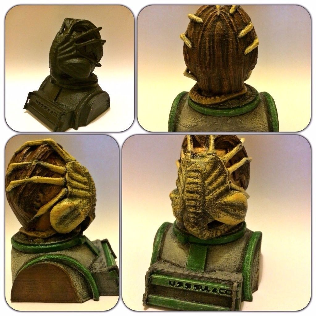 Aliens Face Hugger Bust free 3D Model 3D printable STL | CGTrader.com
