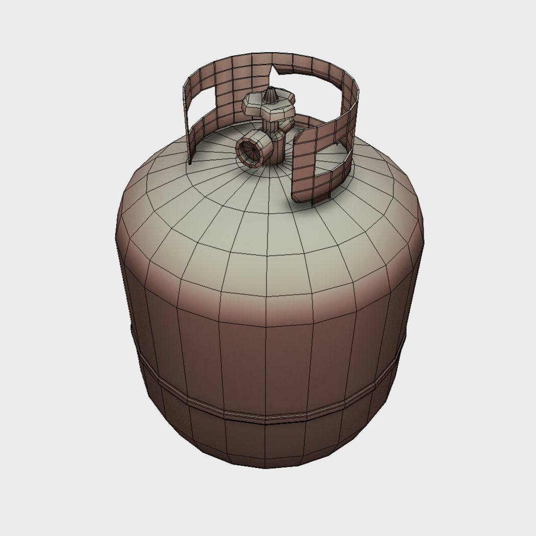 3D model Low Poly Game Ready PBR Propane Tank VR / AR / low-poly | CGTrader