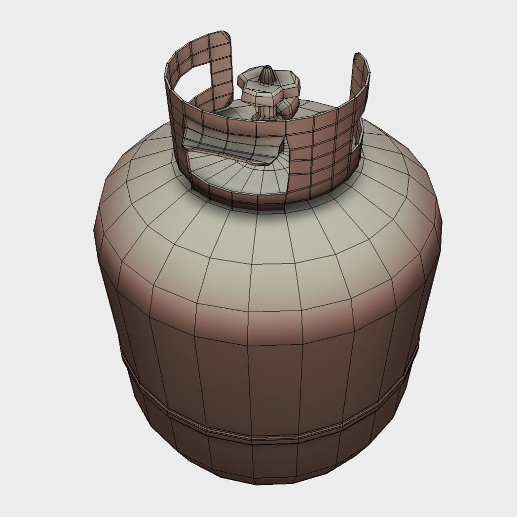 3D model Low Poly Game Ready PBR Propane Tank VR / AR / low-poly | CGTrader