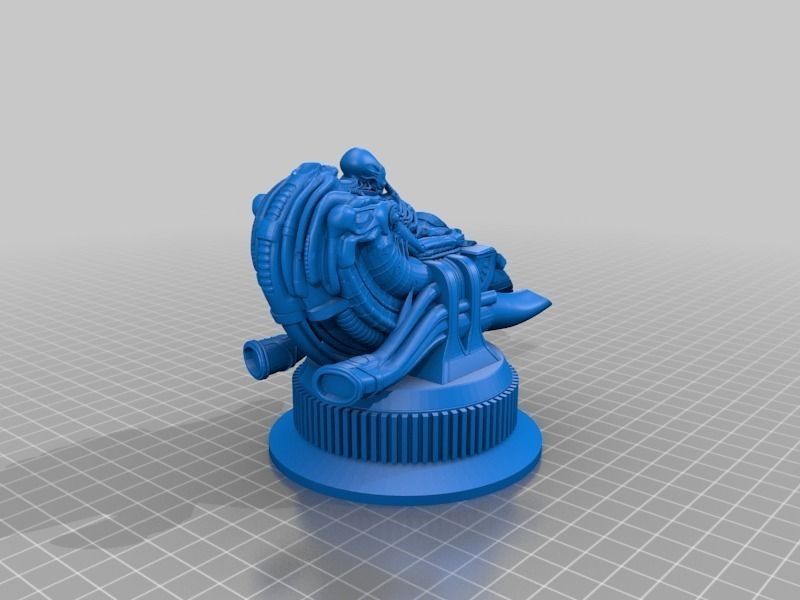 Alien Jockey Commemorative Bust Model free 3D model 3D printable | CGTrader