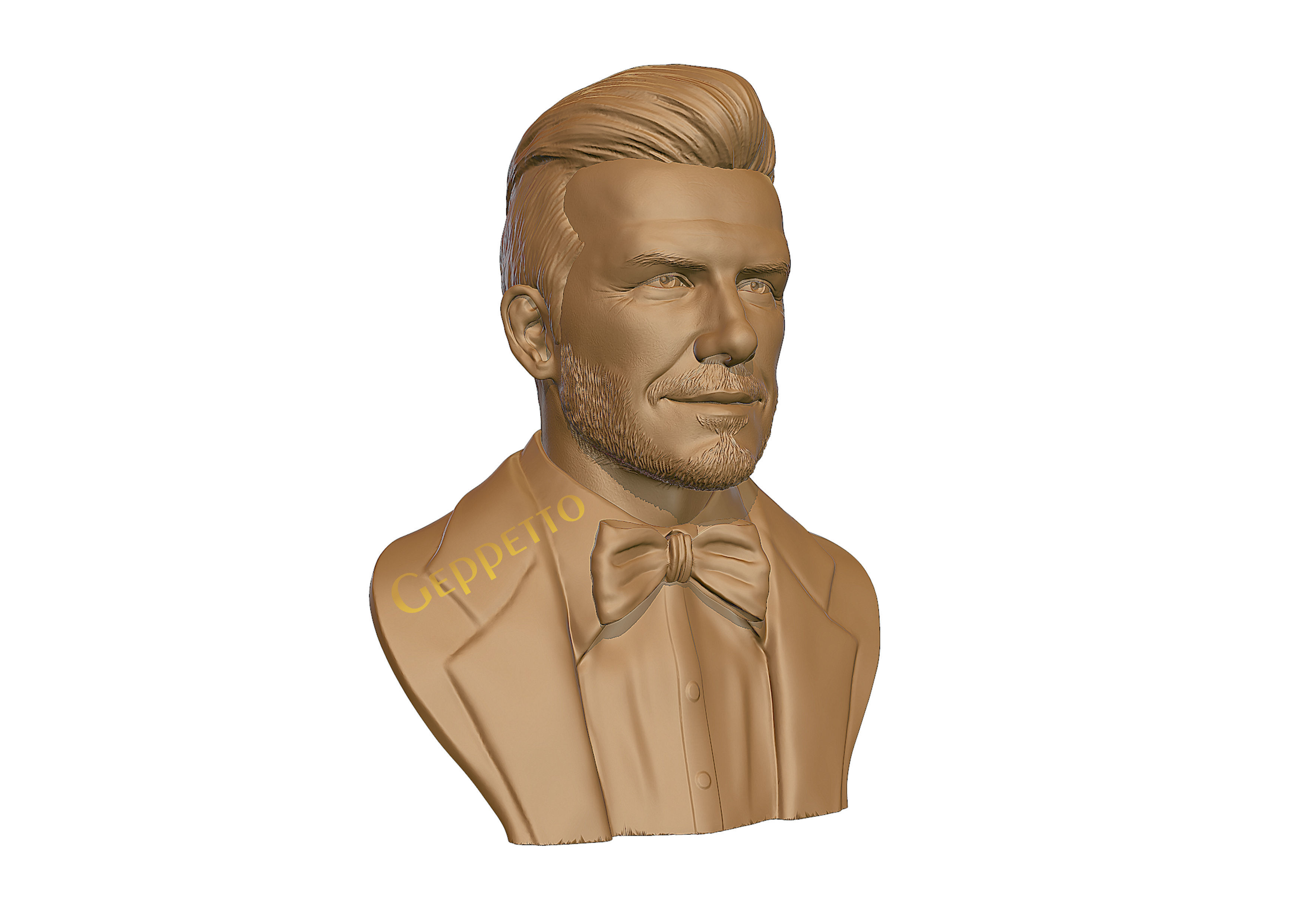 David Beckham 3D Sculpture 3D model 3D printable | CGTrader