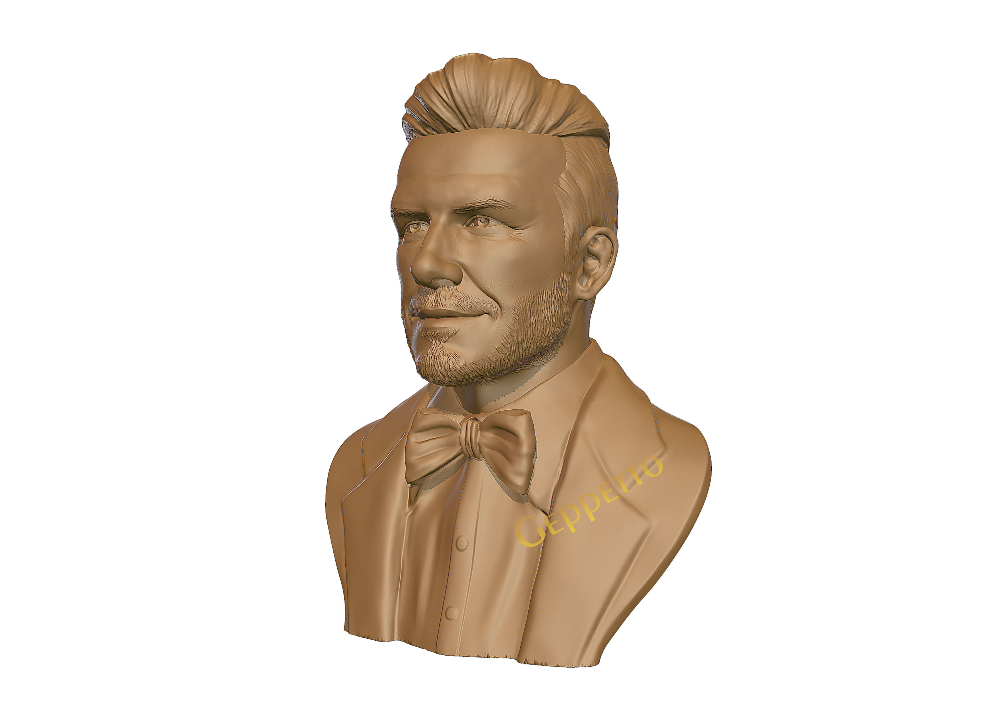 David Beckham 3D Sculpture 3D model 3D printable | CGTrader