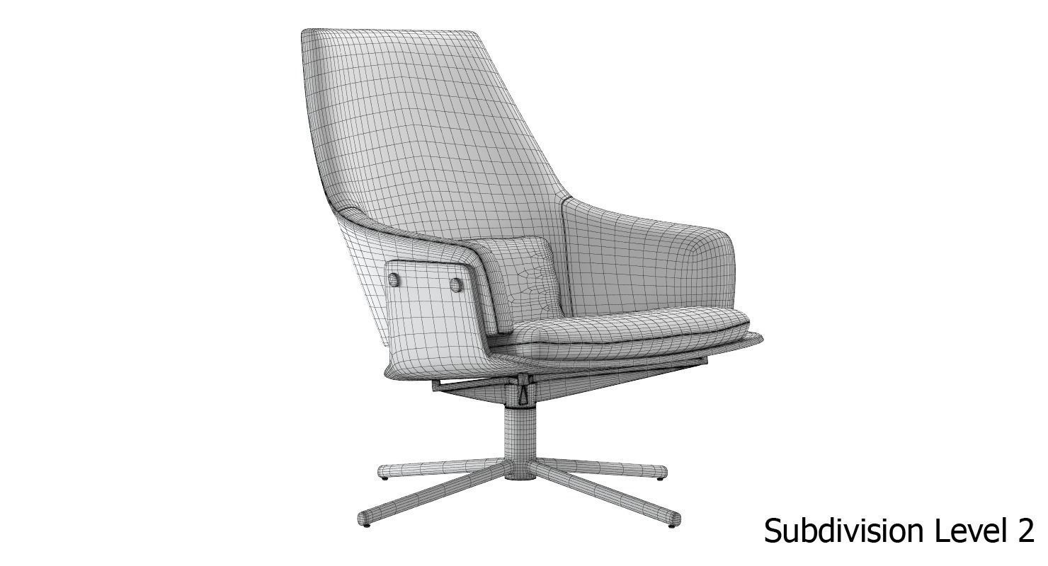 Blu Dot Lock Lounge Chair 3D model | CGTrader