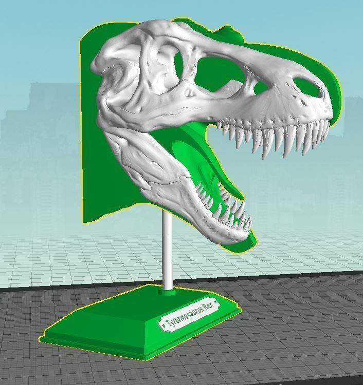 Dual Rex Dual Extrusion T-Rex free 3D model 3D printable | CGTrader