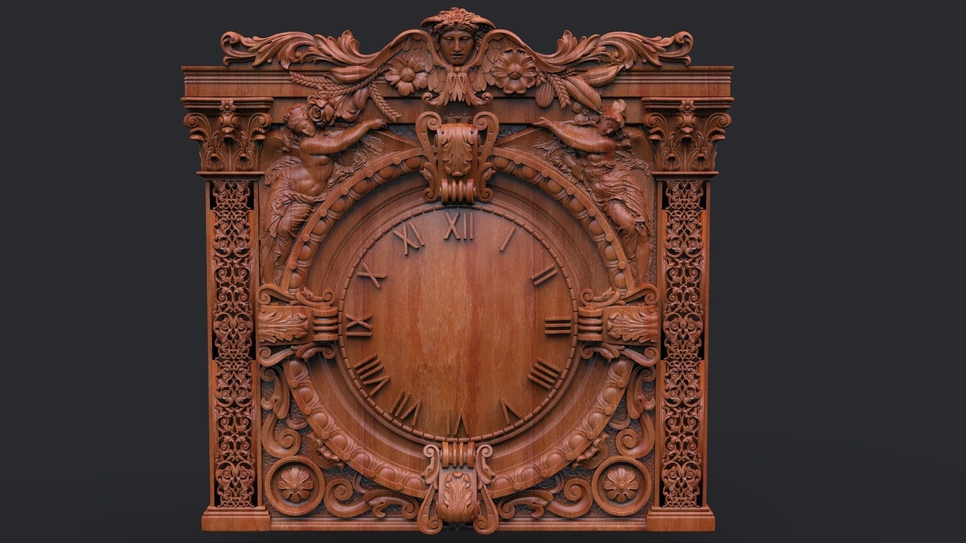 3D printable model Clock for cnc | CGTrader