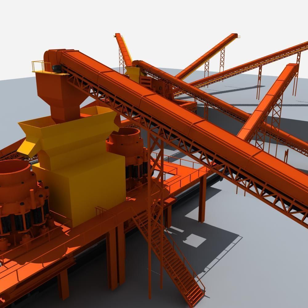 Mining Machinery 3D model | CGTrader