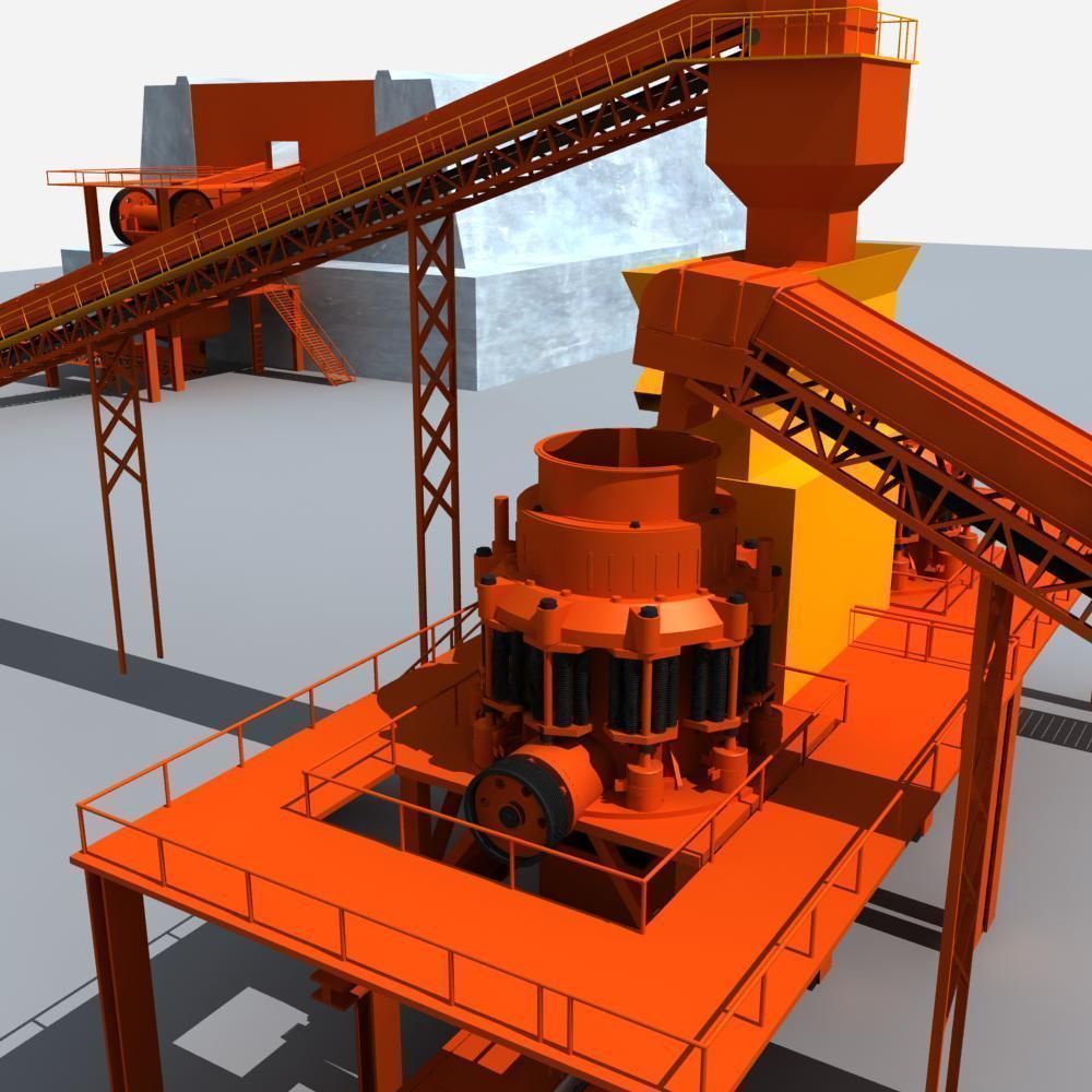 Mining Machinery 3D model | CGTrader