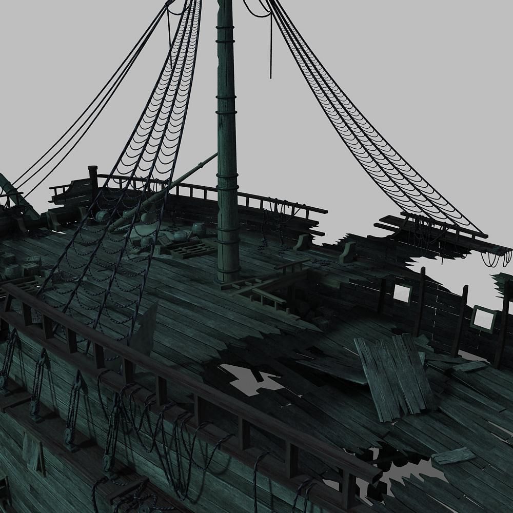 Shipwreck 01 3D model | CGTrader