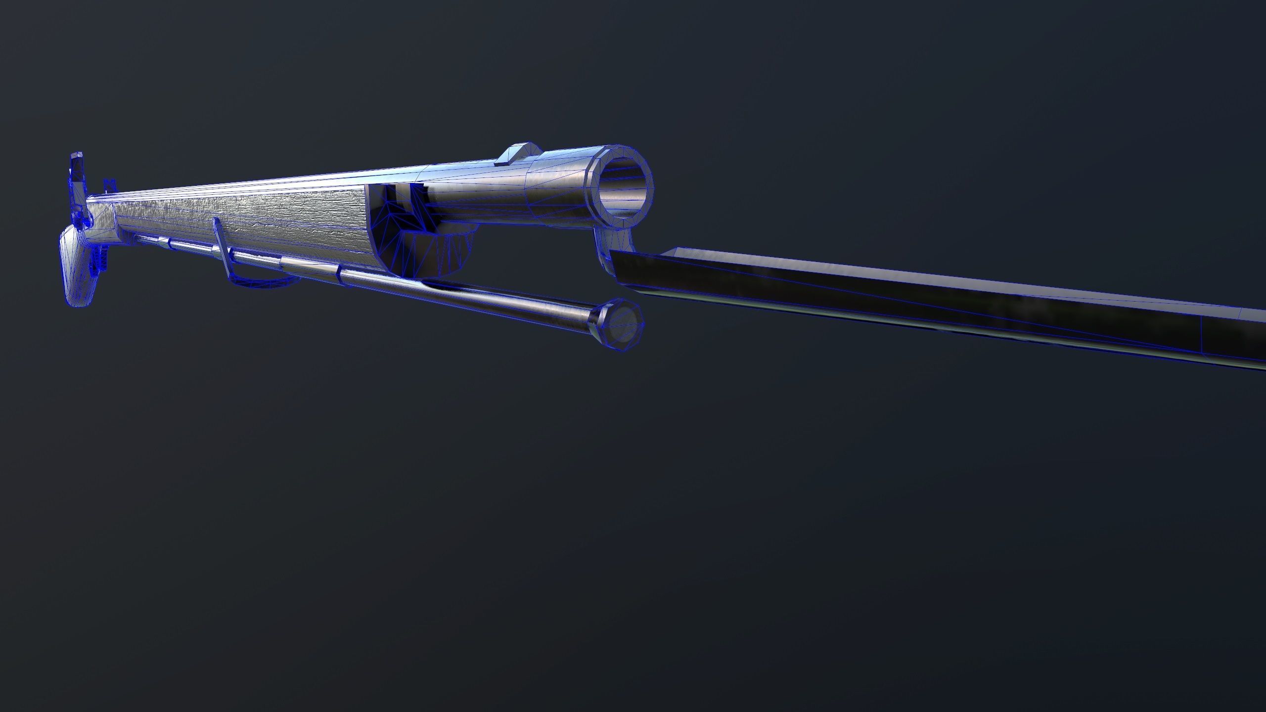 3D model English musket FPS Brown Bess VR / AR / low-poly | CGTrader