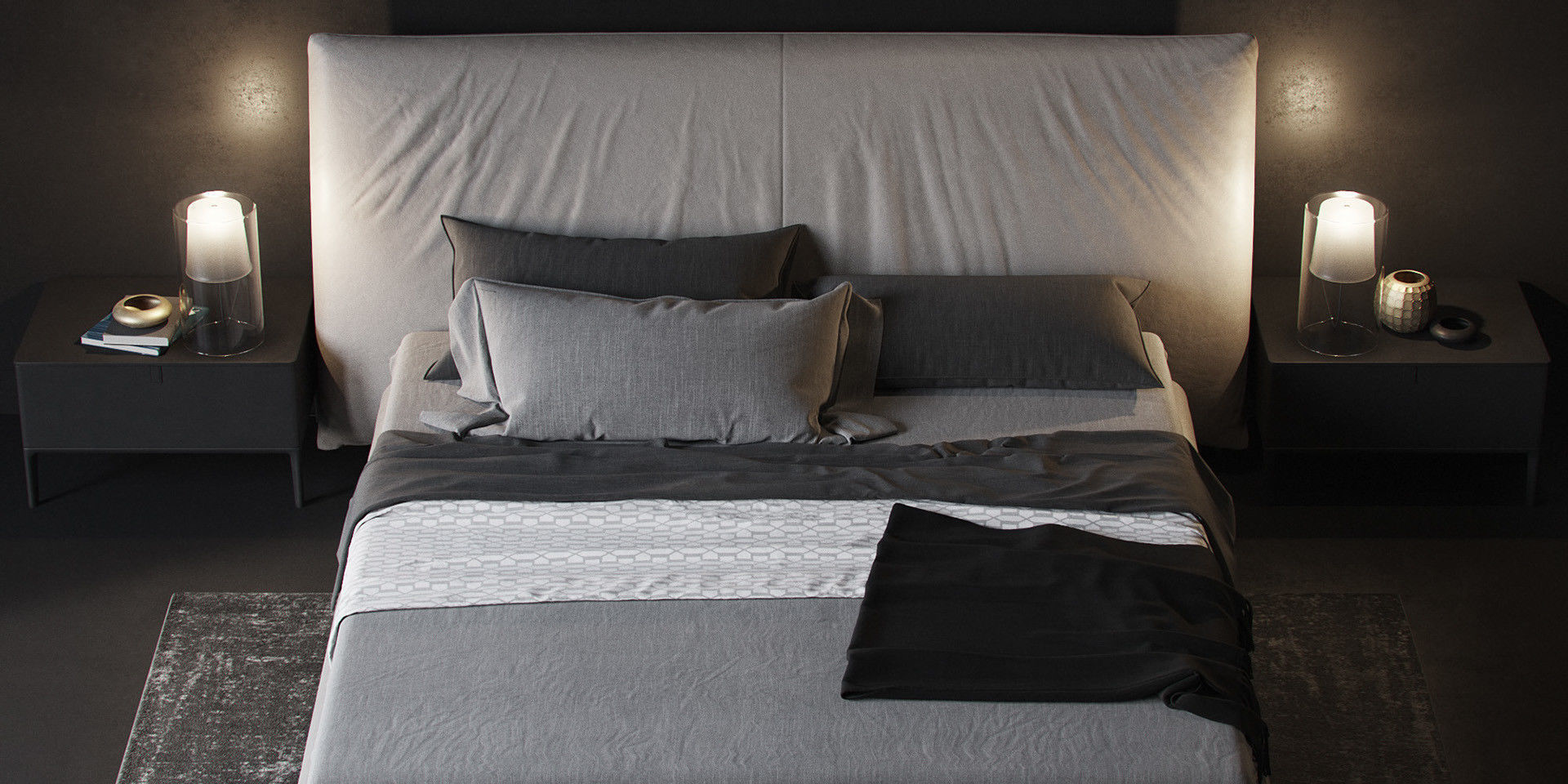 Alivar suite bed 3D model | CGTrader