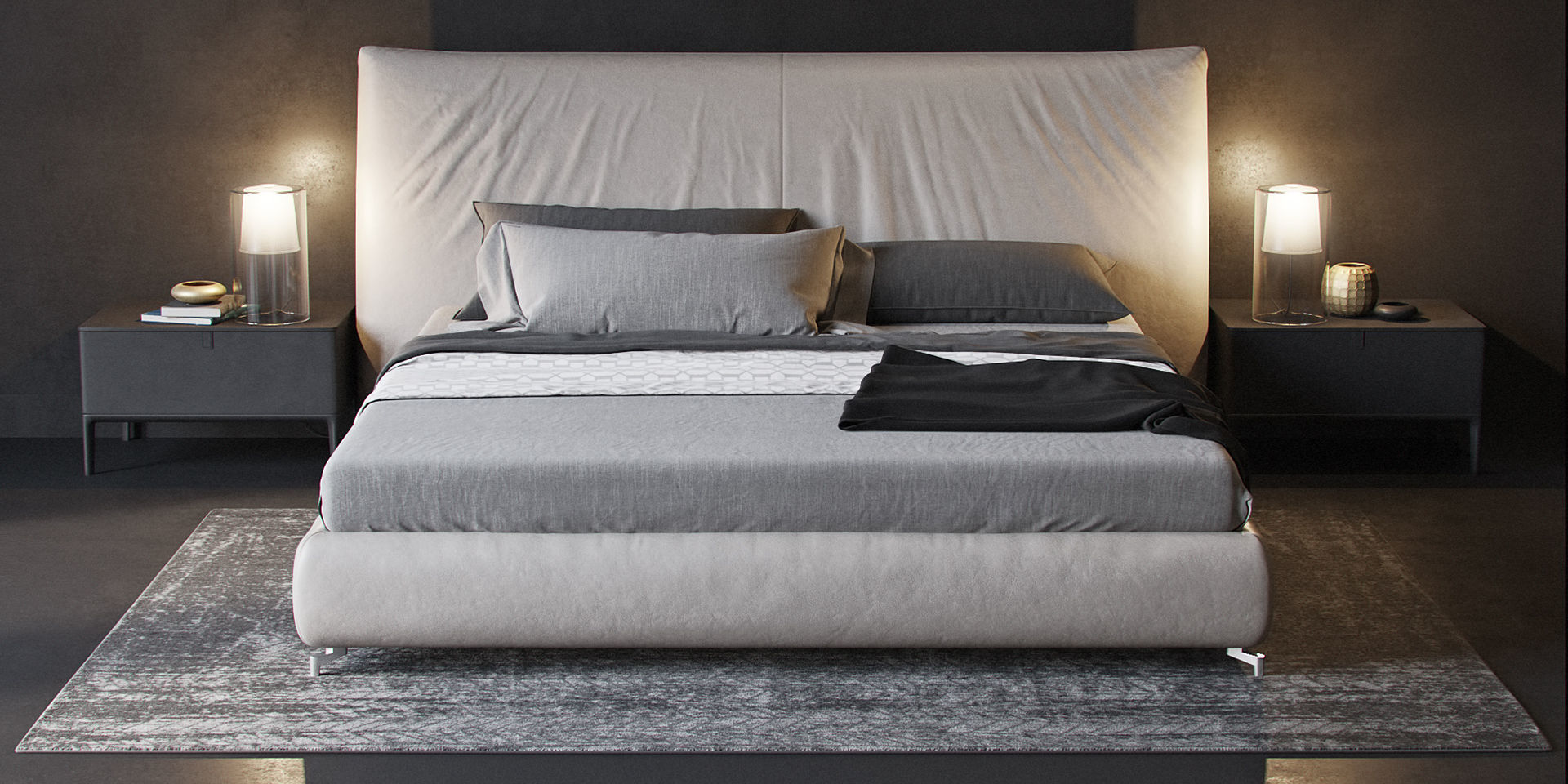 Alivar suite bed 3D model | CGTrader