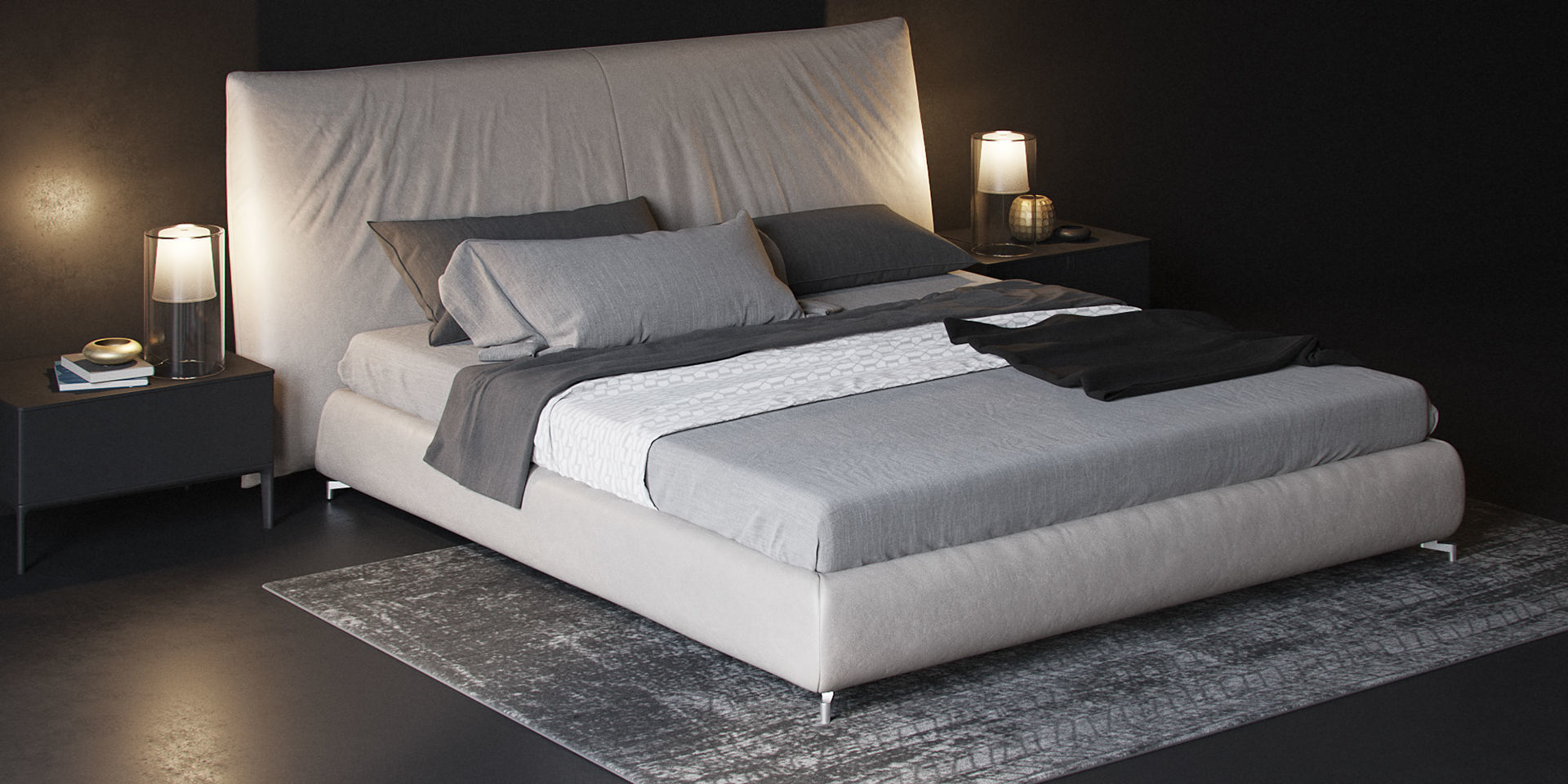 Alivar suite bed 3D model | CGTrader