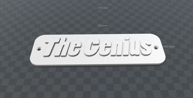 Plate- The genius 3D model 3D printable | CGTrader