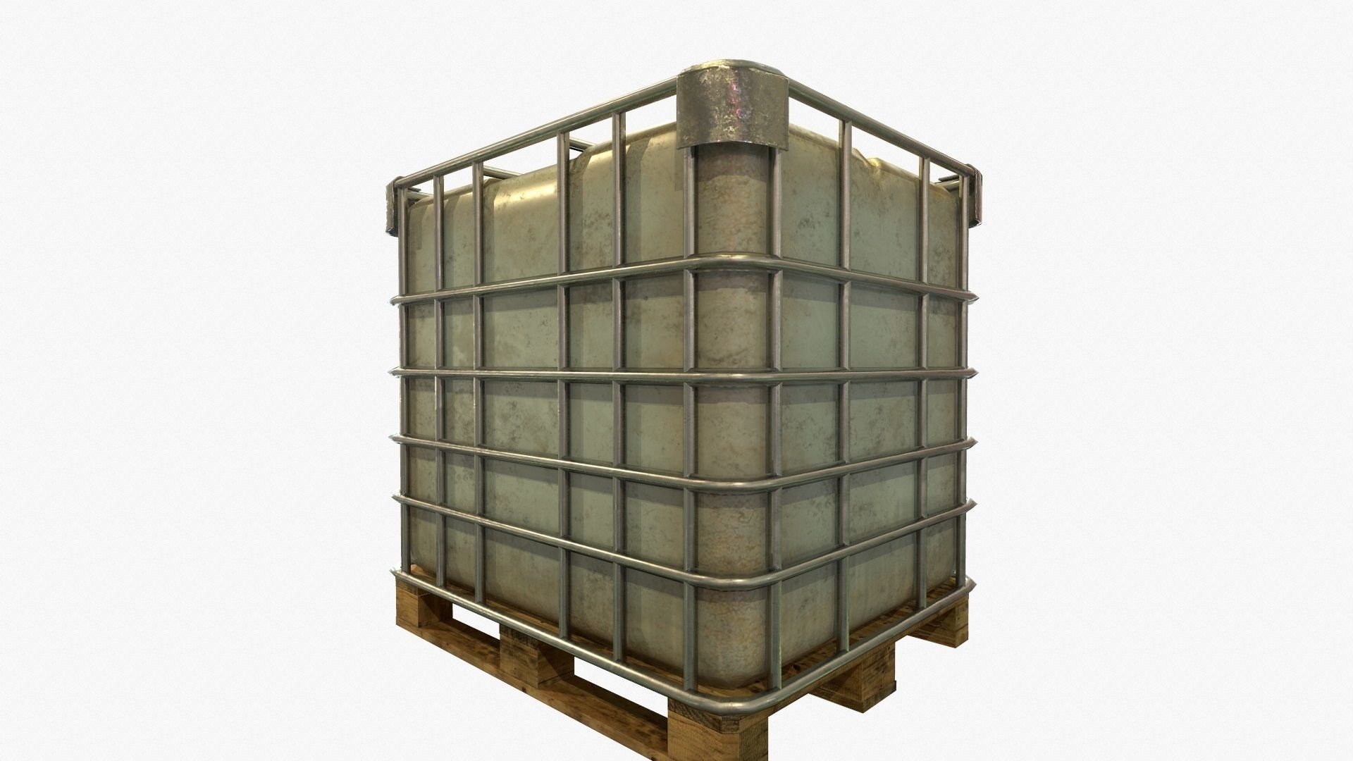 3D model water container 1000L VR / AR / low-poly | CGTrader